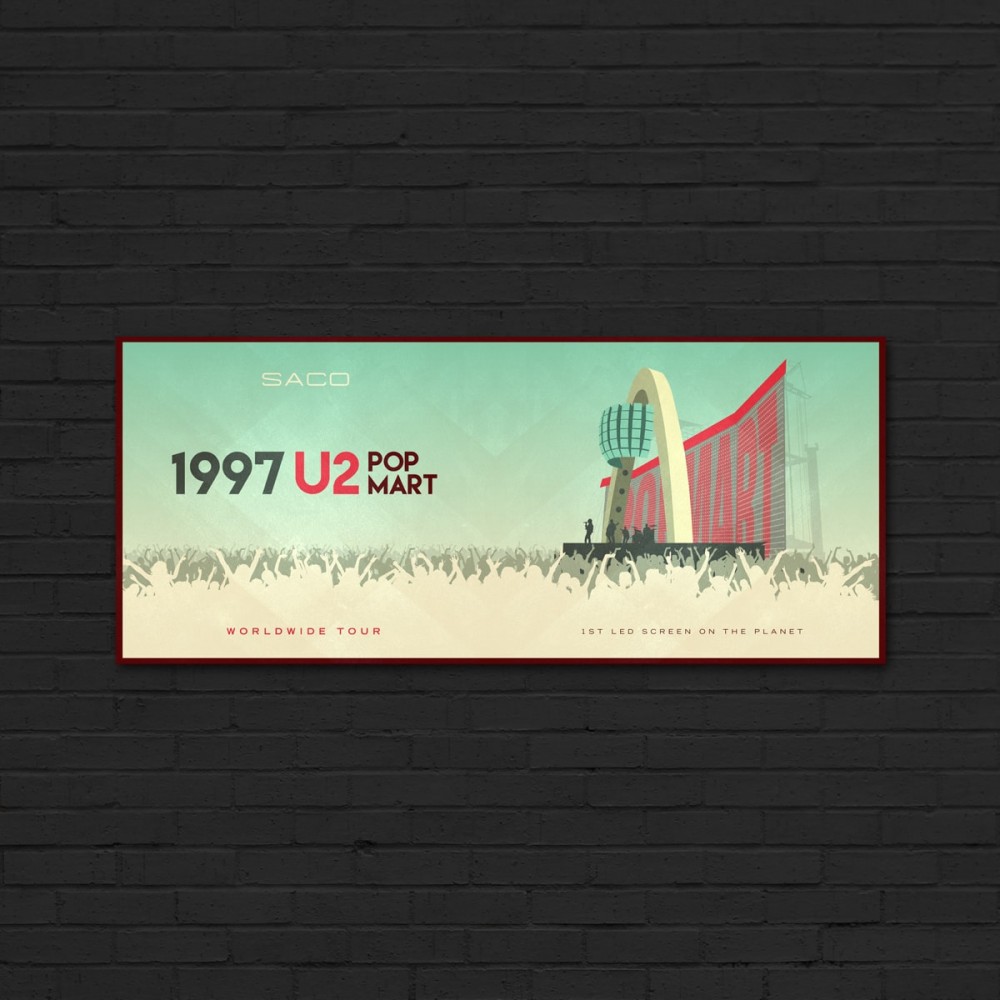 U2 POPMART TOUR POSTER - SACO Technologies Inc